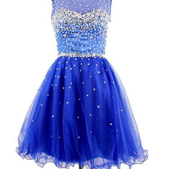 Royal Blue Beading Homecoming Dresses ,the Charming Graduation Dresses ...