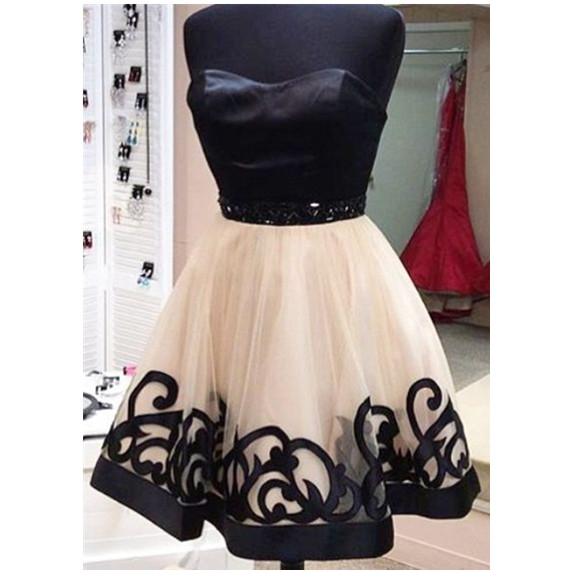 2016 Strapless Simple Homecoming Dresses,cute Cocktail Dresses,pretty ...